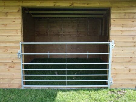 Double Mobile Field Shelter with Stable Conversion Kit and Metal Gate ...