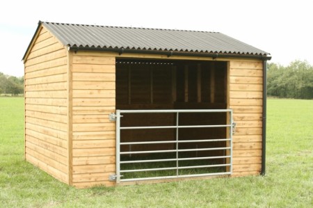 Mobile Field Shelter Metal Gate - Prime Stables